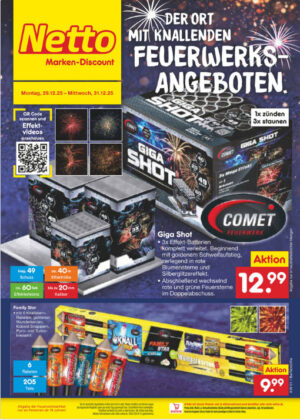 Wunderschöne Netto Feuerwerk Prospekt Bild